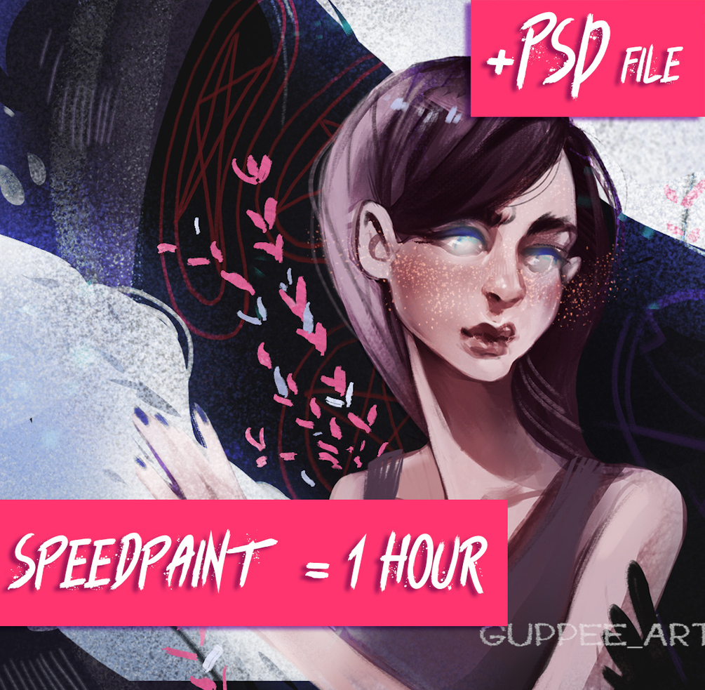 PSD +1 HOUR Process painting video (app: Photoshop)