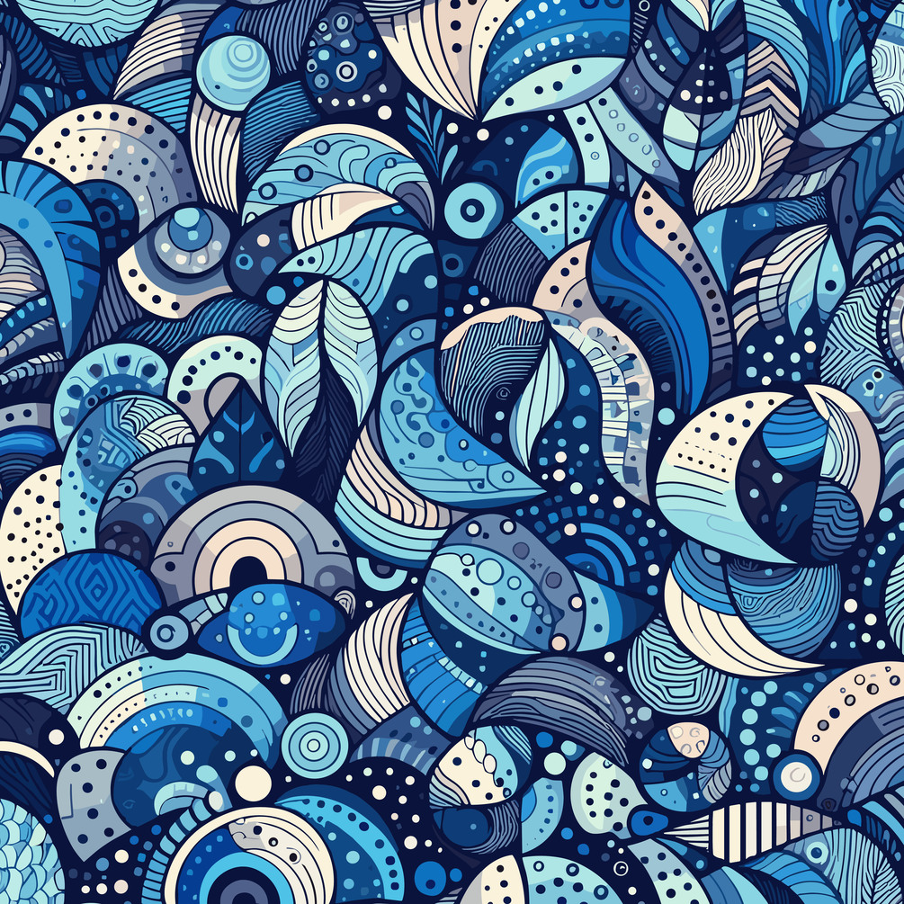 Abstract Blue Pattern Design