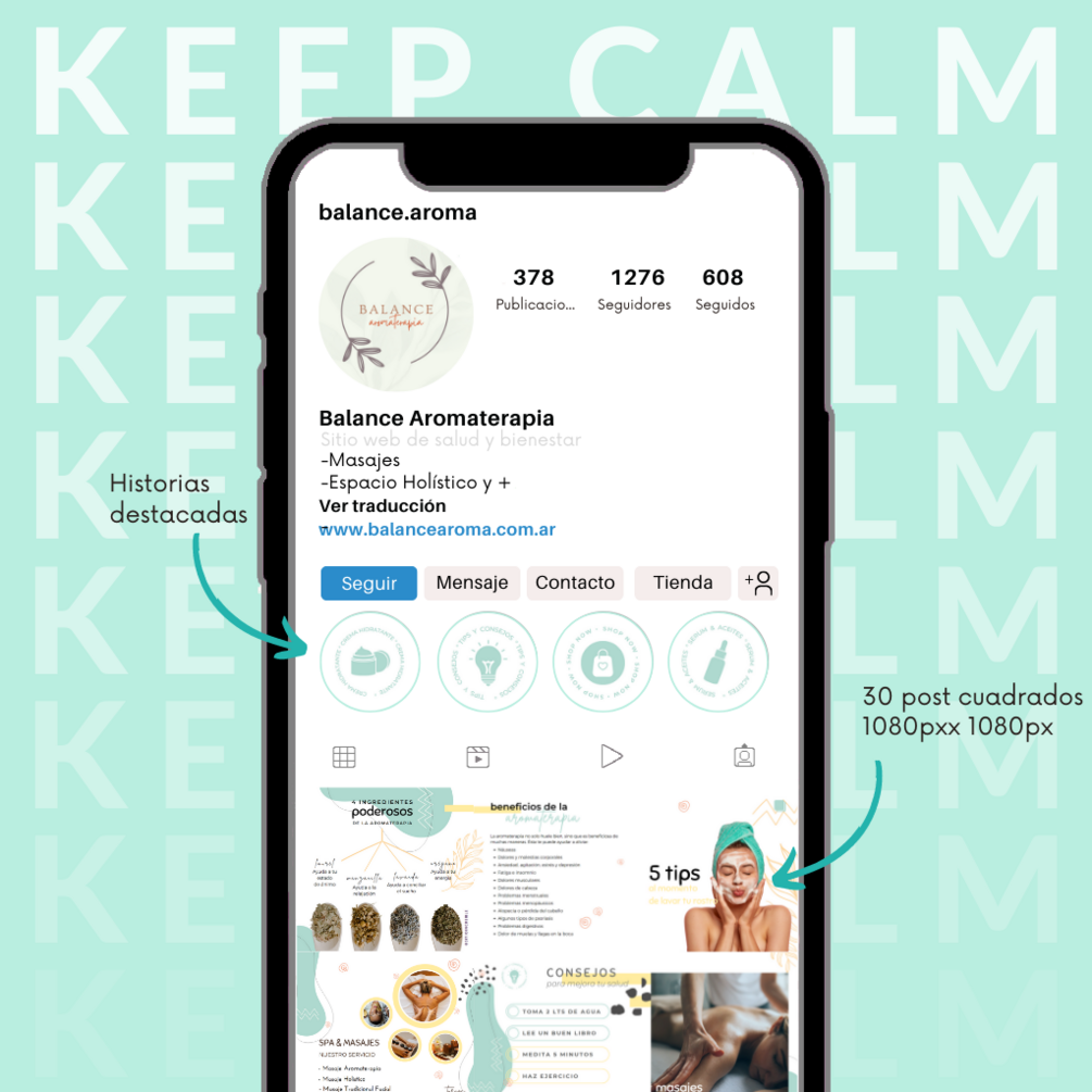 Keep Calm - Puzzle Instagram template