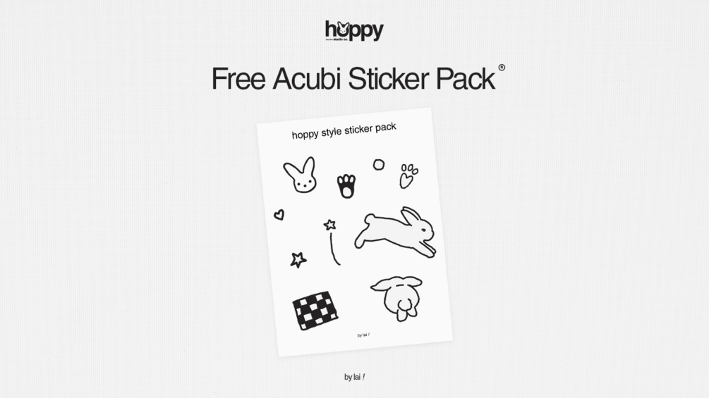free acubi sticker pack