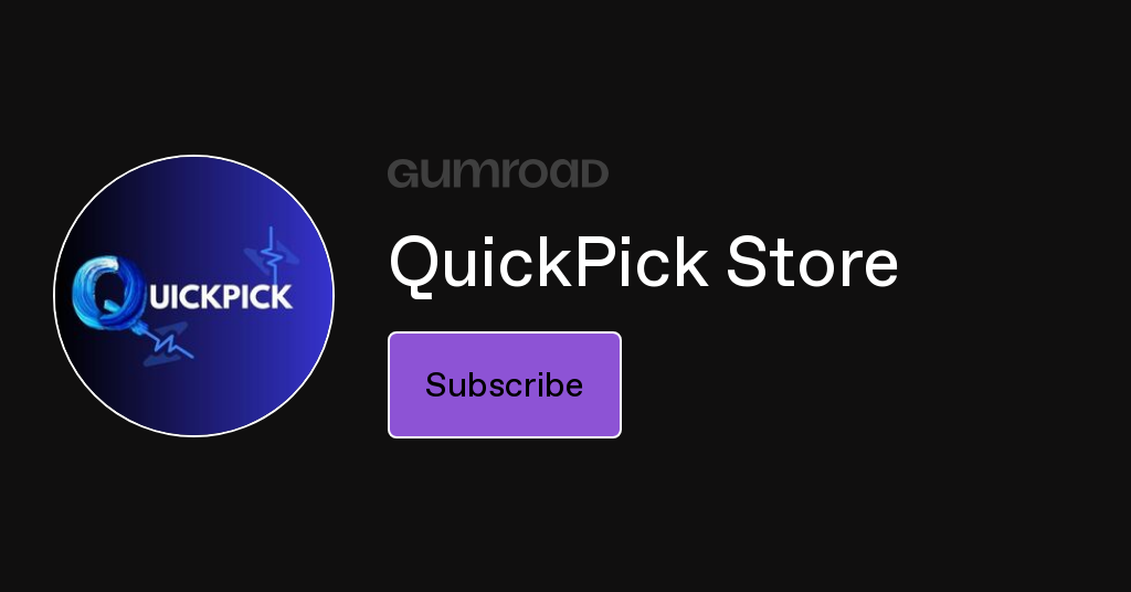 QuickPick Store