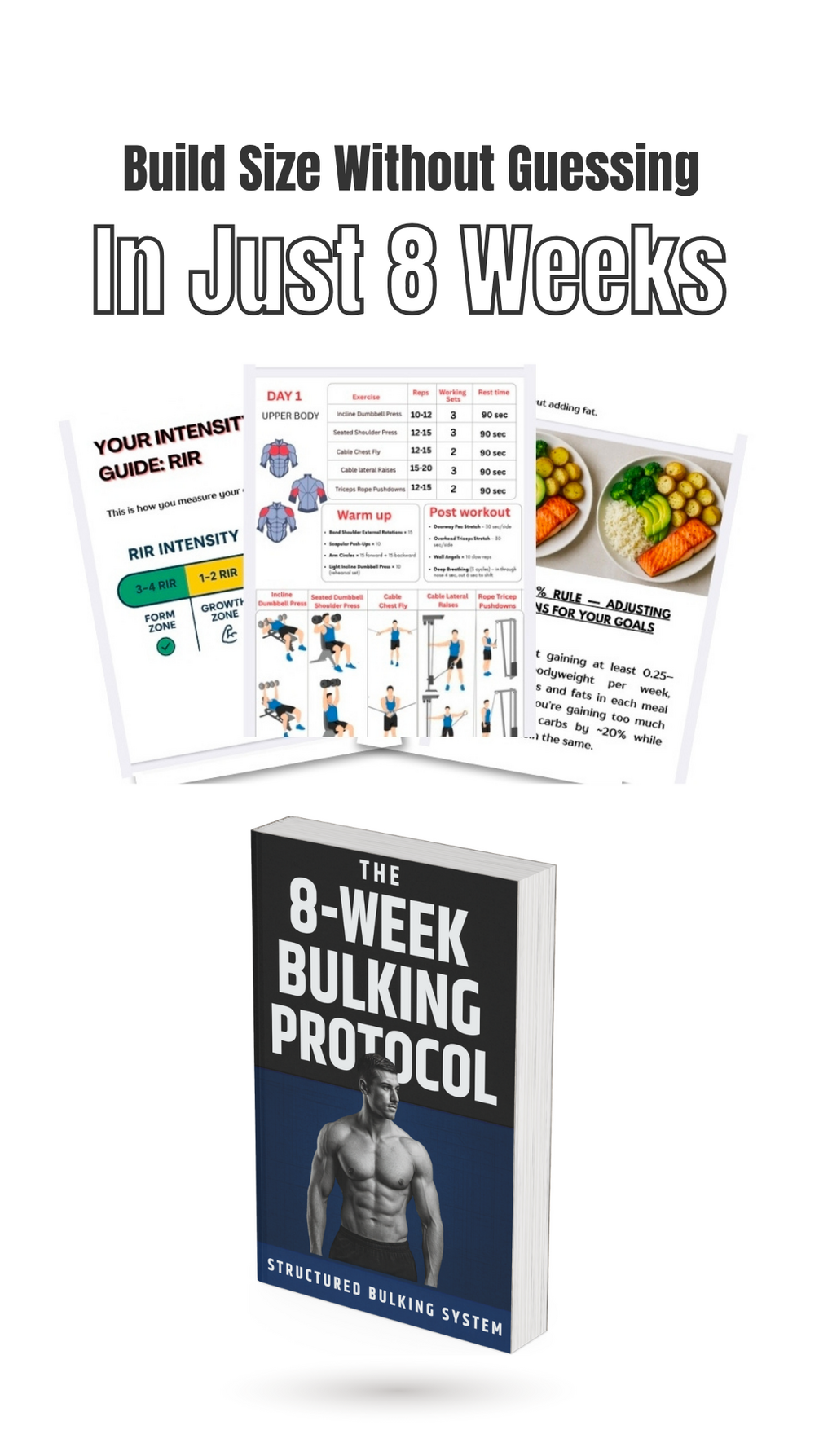 Build Size Without Guessing — The 8-Week Bulking Protocol