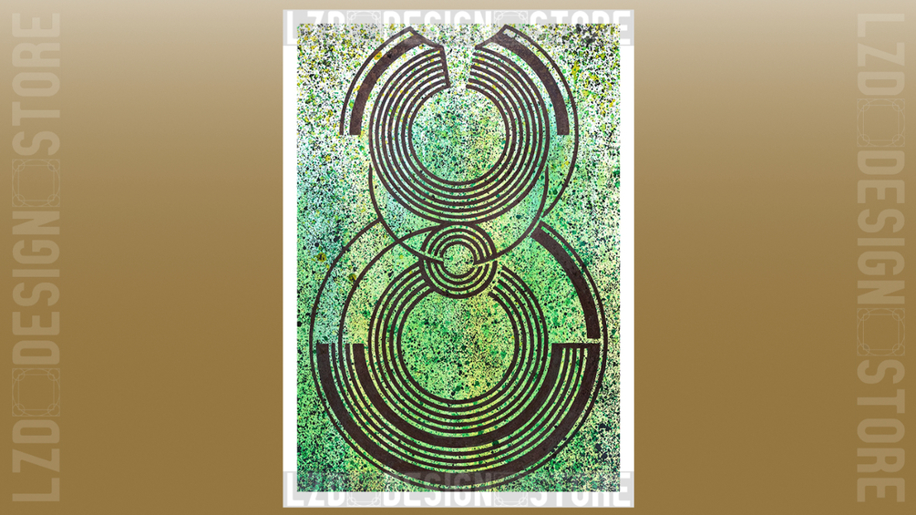 Colour Geometric Continuous Form A5 Print - CGCFA5P2021.4