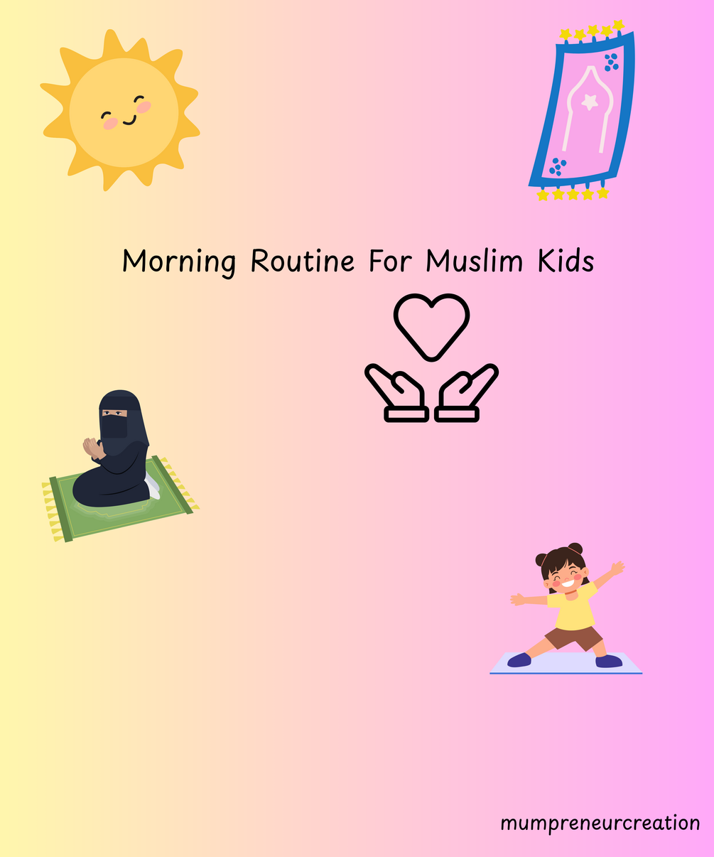 Morning & Evening Routine Printable for Muslim Kids - All - in - One ...