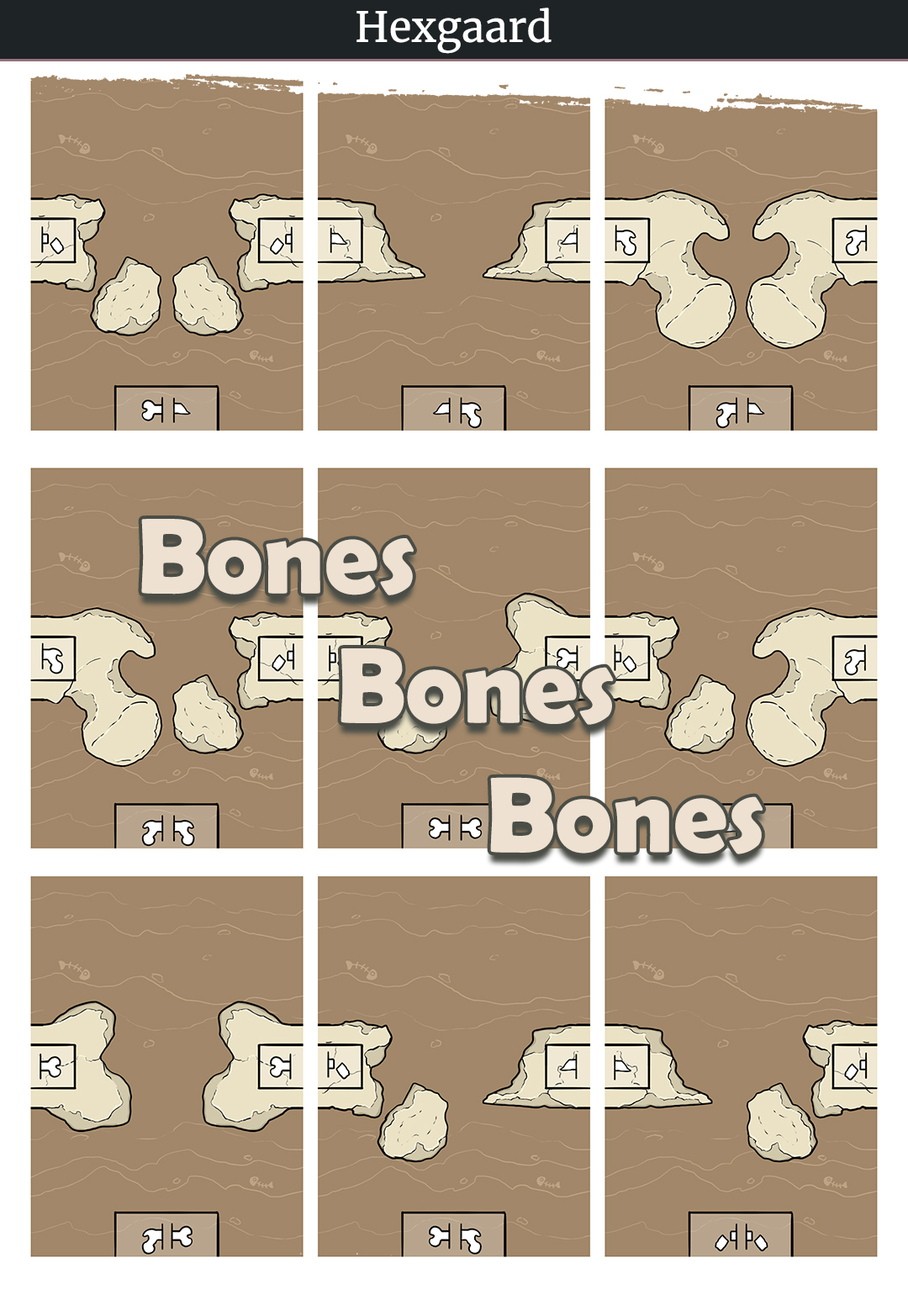 Bones, Bones, Bones - a free card game - Hexgaard