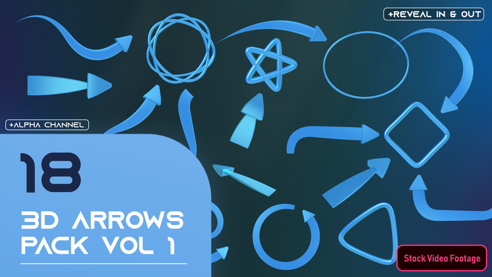 3D Arrows Pack vol 1