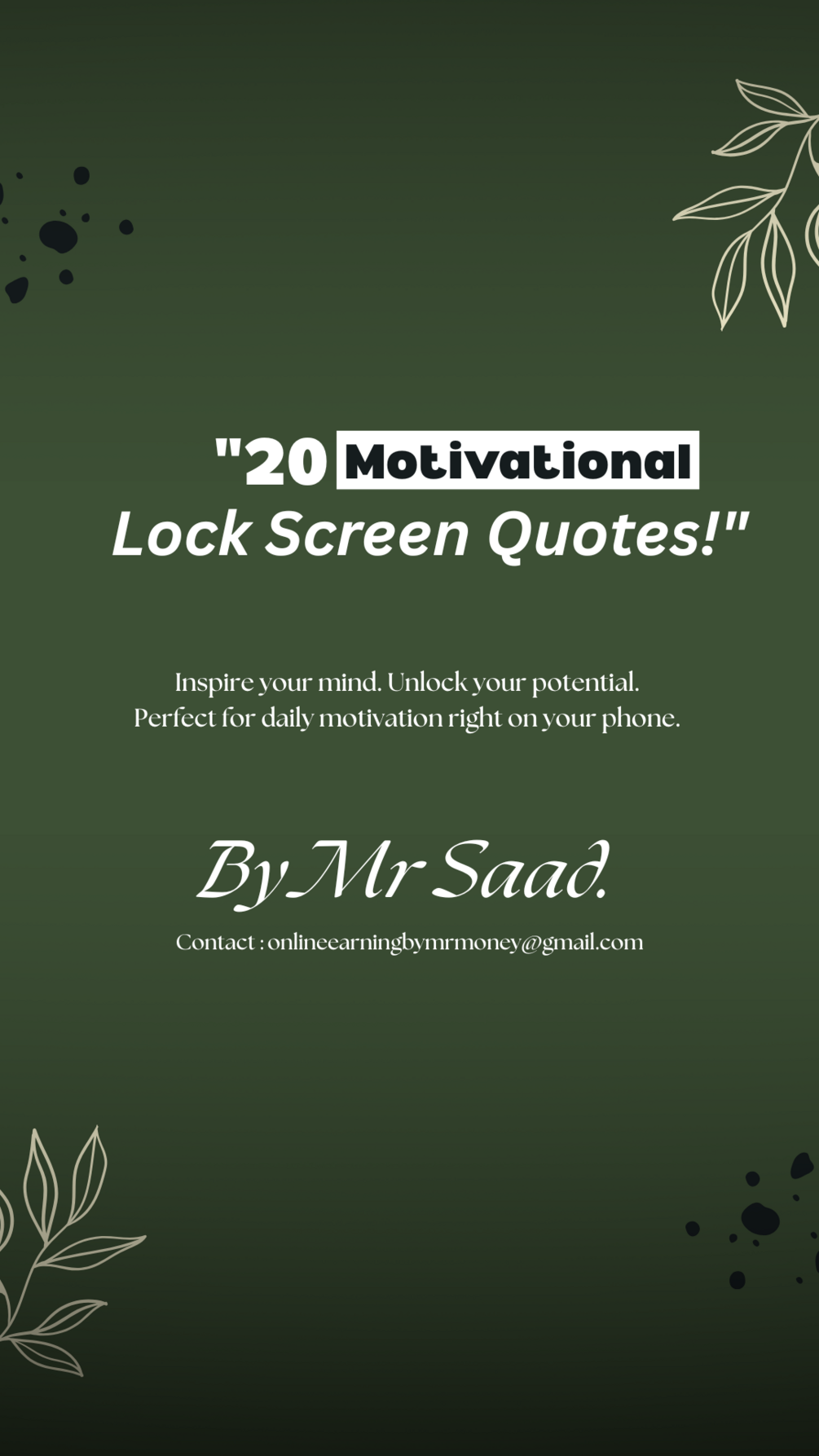 Motivational Lock Screen Quotes – Inspirational Phone Wallpapers for ...