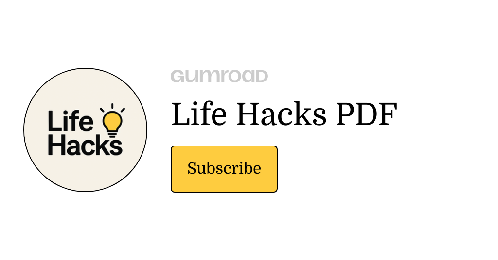 Life Hacks PDF