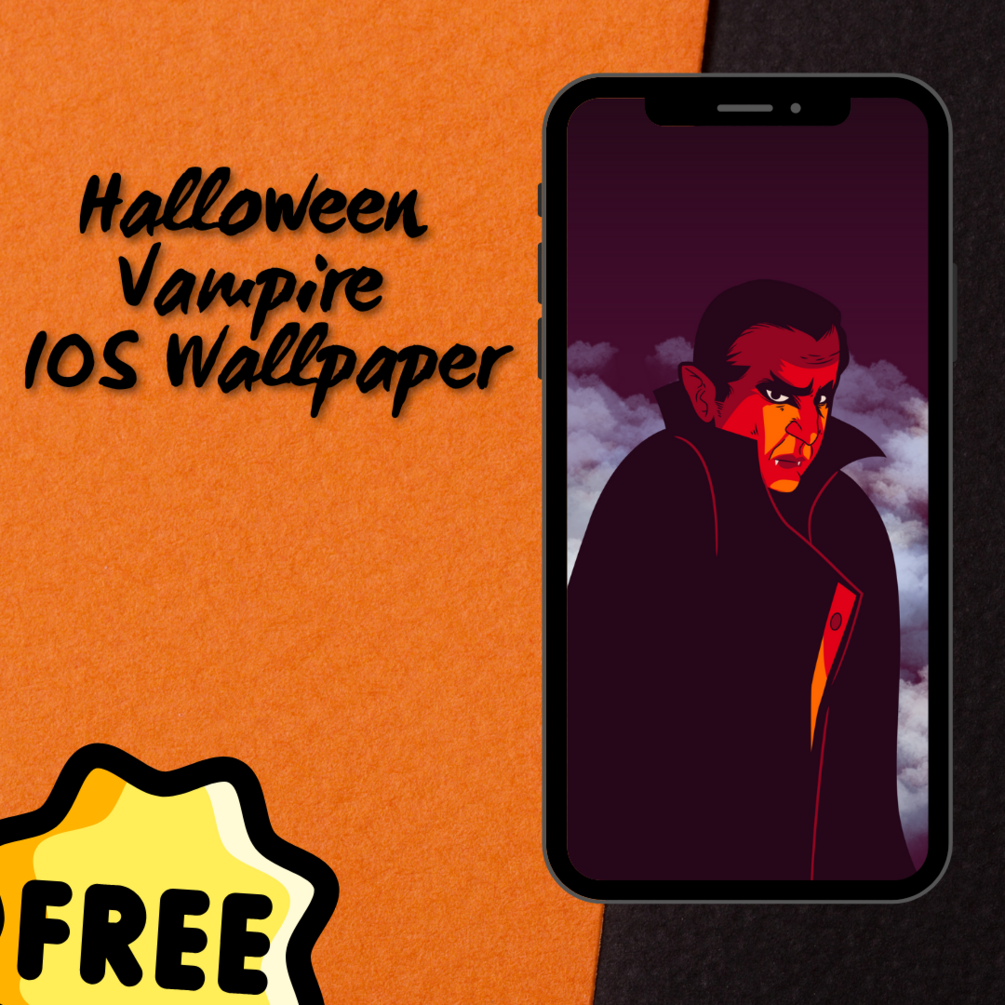 Halloween Vampire Mobile Device Wallpaper - FREE