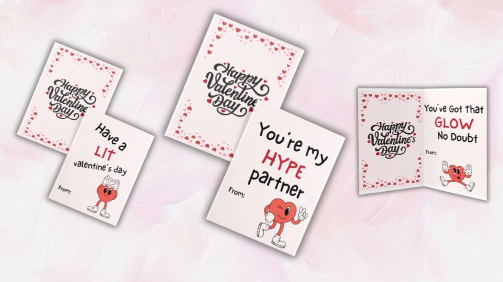 Printable Funny Valentine's Day Cards - 6 Slang-Themed Kids Valentine ...