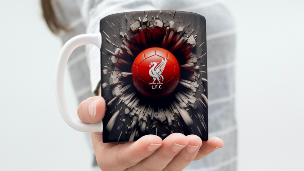 3D Effect Liverpool Logo Mug Wrap - Sublimation Design for 11 oz & 15 ...