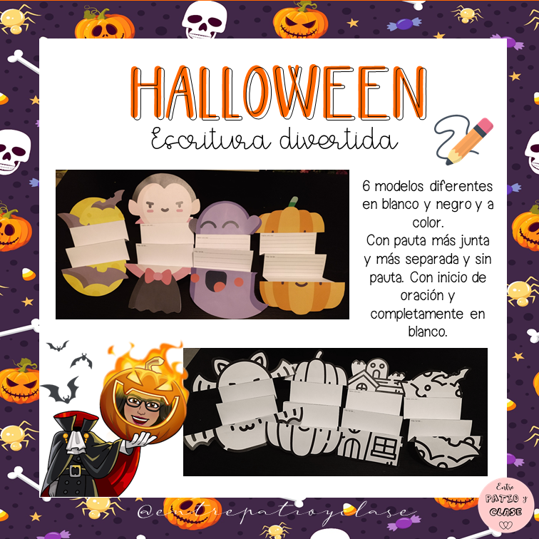 Escritura divertida Halloween