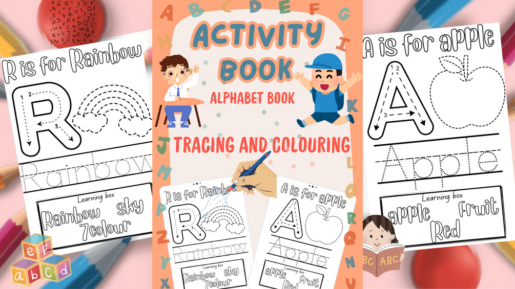 ABC Fun Learning Workbook-Trace, Color and Learn.
