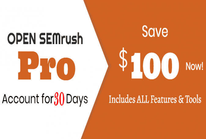 SEMRUSH PRO / SEMRUSH GURU 30 DAYS