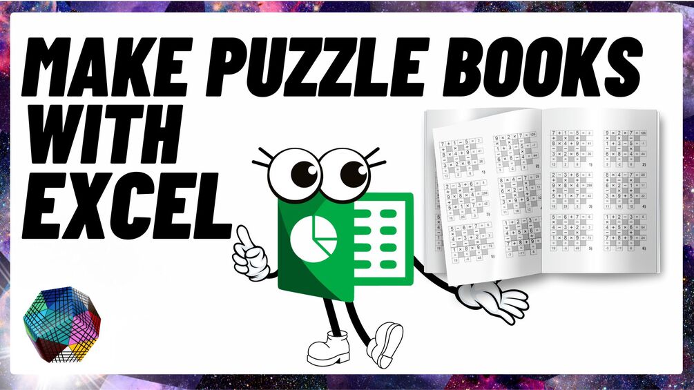 MATH SQUARE BOOK PUZZLE GENERATOR IN EXCEL As Seen On YT Channel