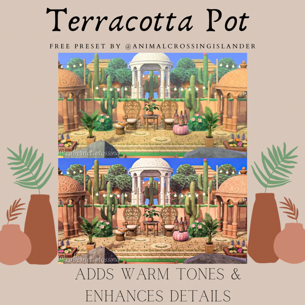 Terracotta Pot - Animal Crossing Lightroom Preset