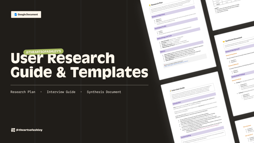 User Research Guide & Templates