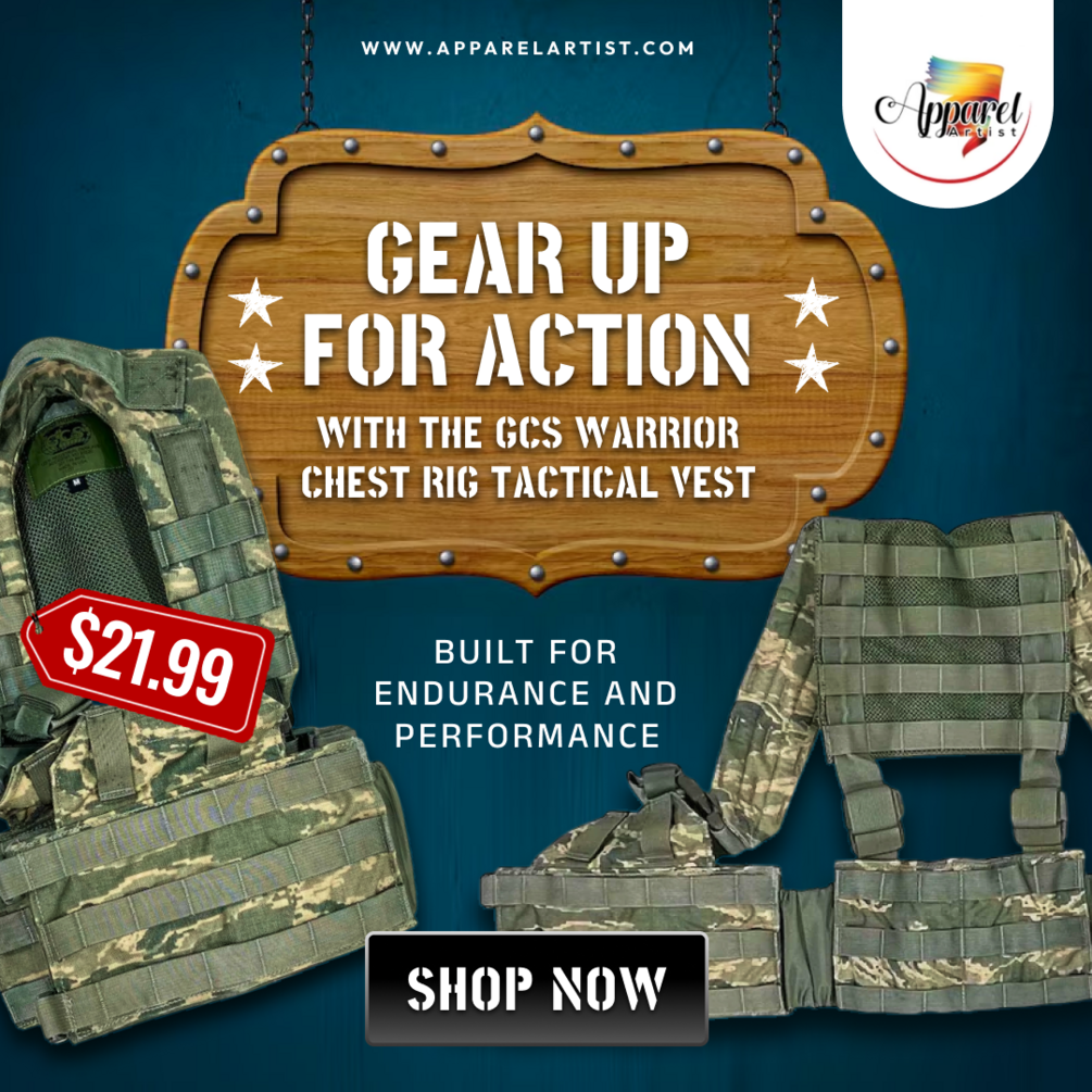 GCS Warrior Chest Rig Tactical Vest Tiger Strip Sizes Sm, Med, Large/XL
