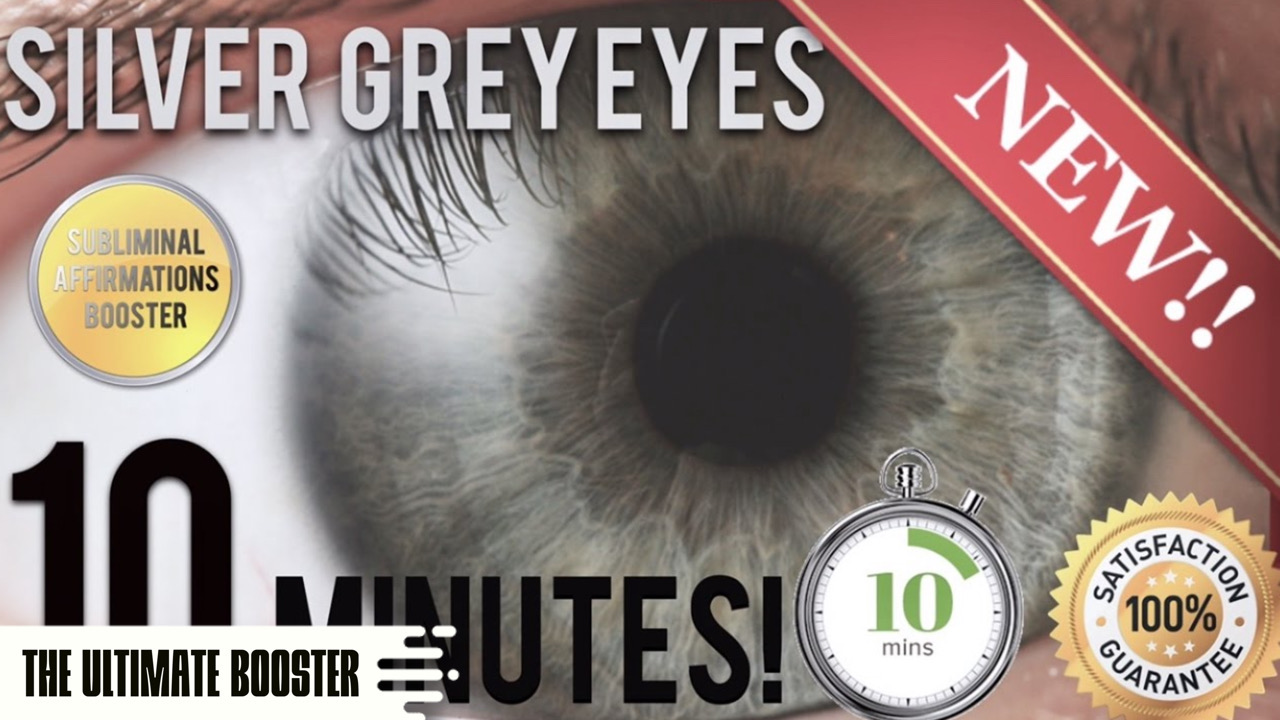 Get Stunning Silver Grey Eyes Fast! Booster!