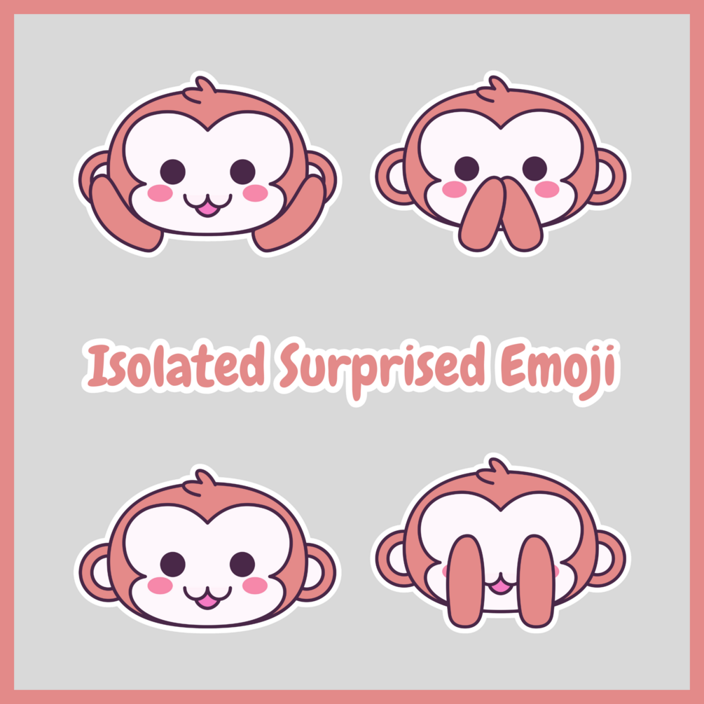 Cute Monkey Sticker Pack