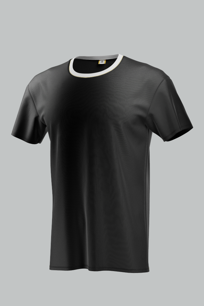 MEN Black Crew Neck T-Shirt DRY FIT