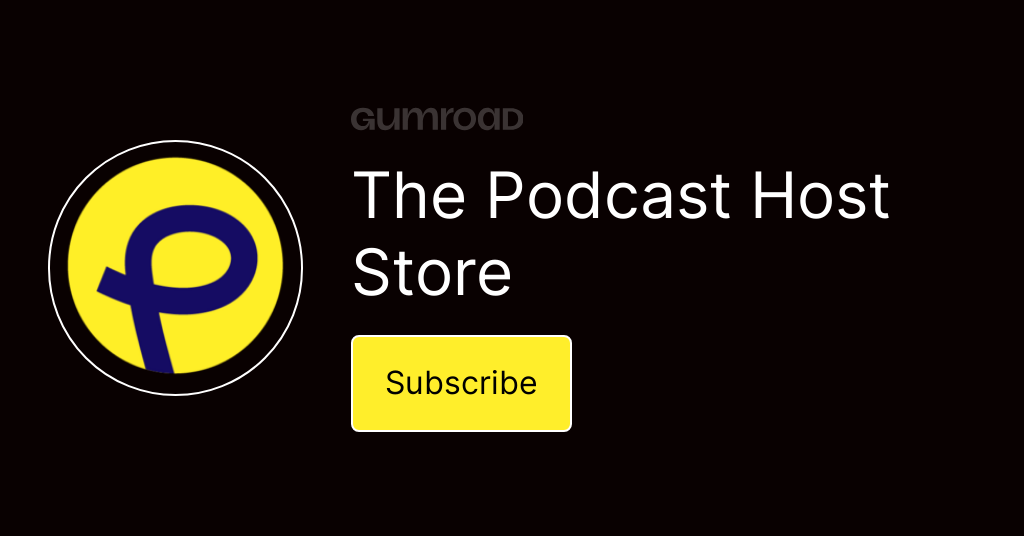 The Podcast Host Store
