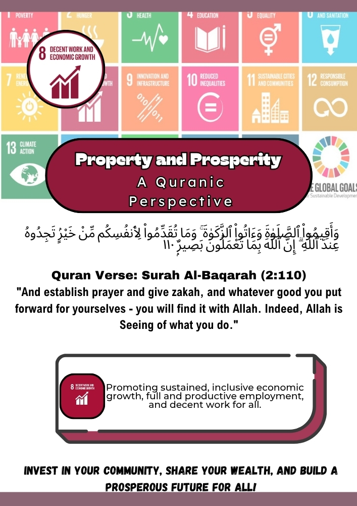 Islamic Finance Quote Wall Art – “Property & Prosperity” Quran Verse ...