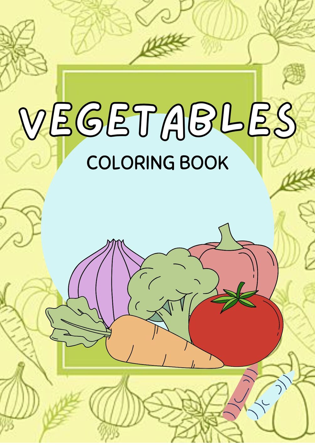 Vegetable Coloring Book