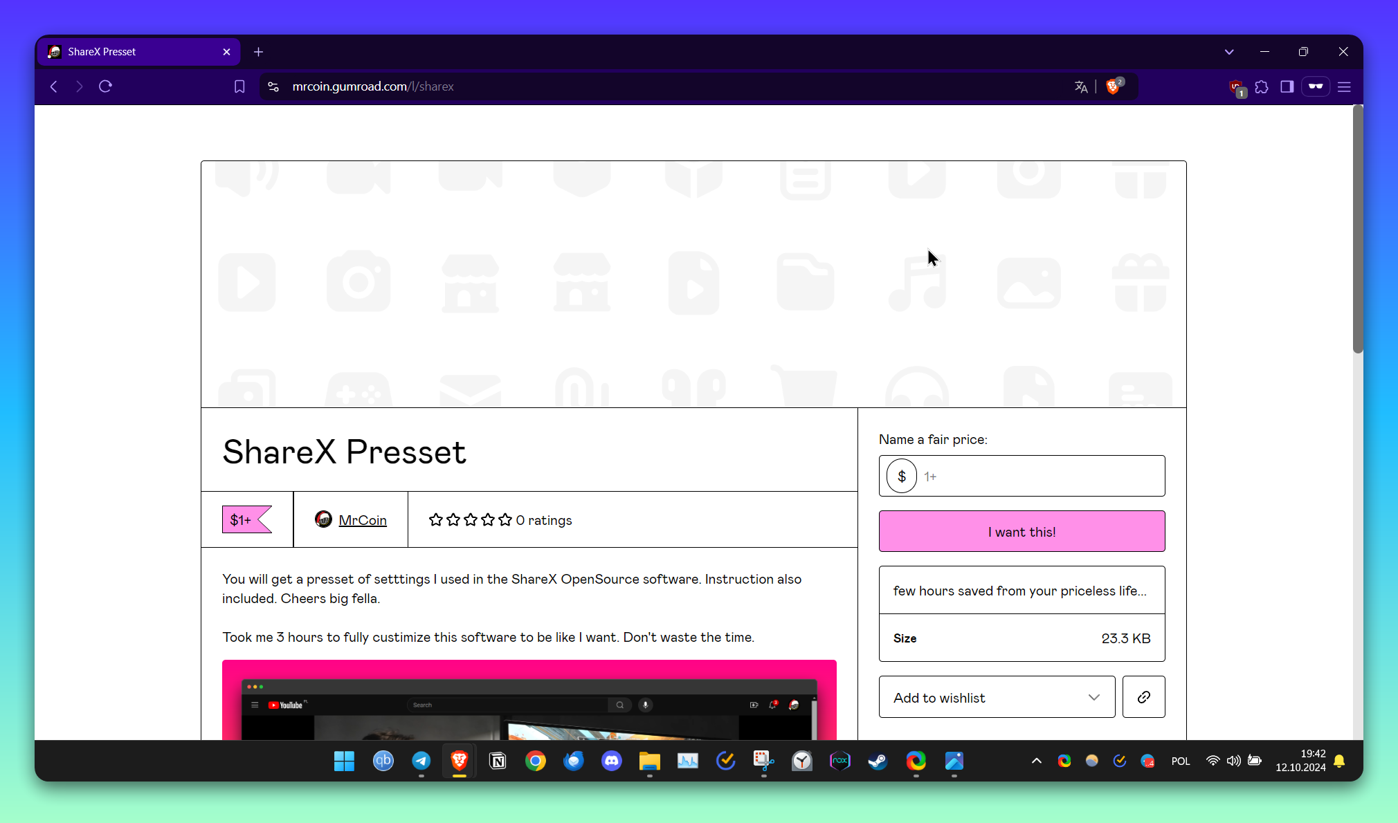 ShareX Presset for Windows