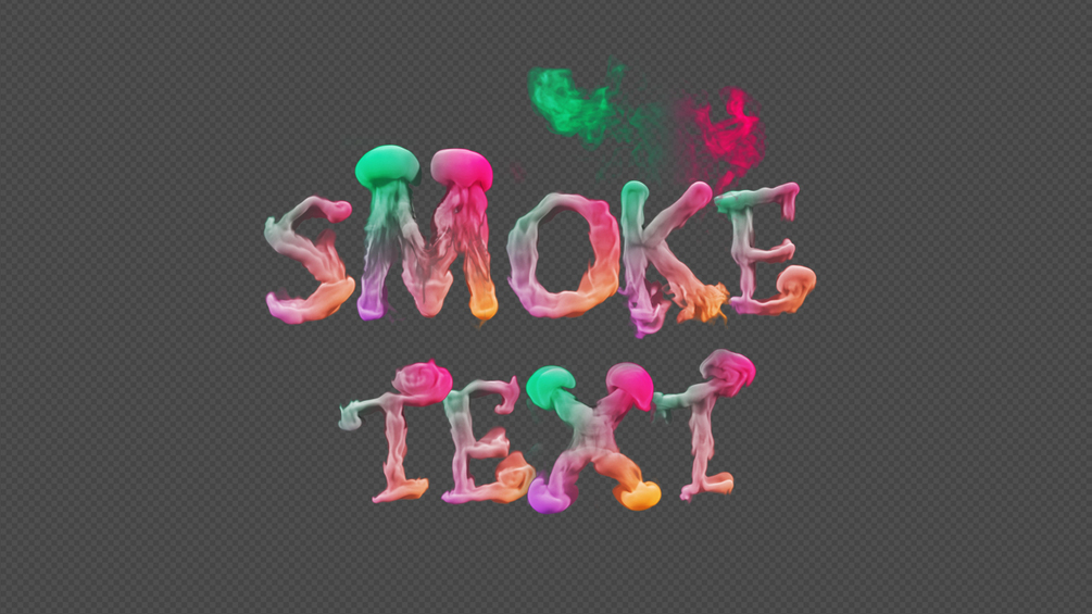 Animated Smoke Text Typeface 2 in 1