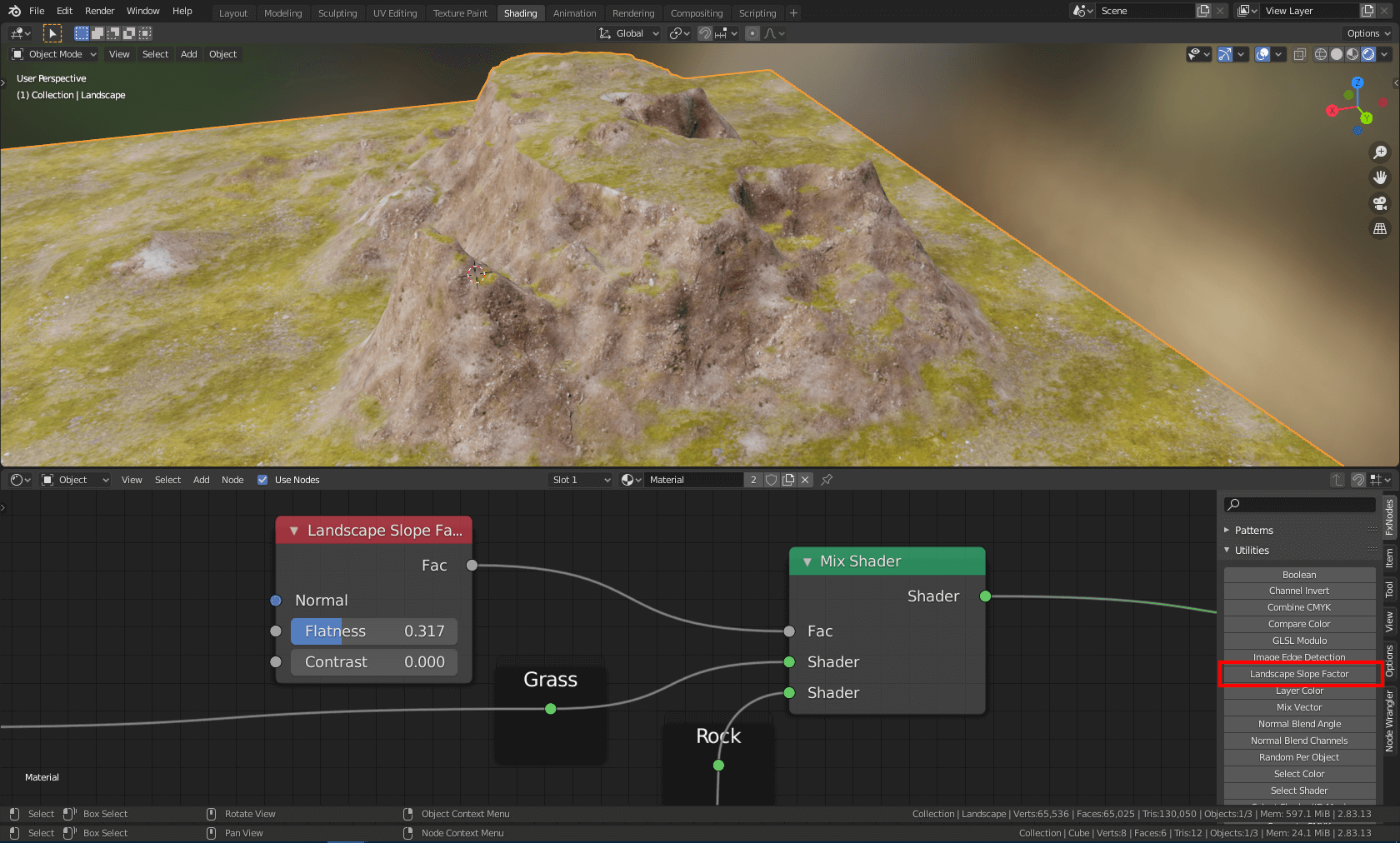 FxNodes for Blender (Add-on) + Blender Puddle Shader