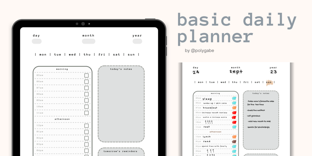 Basic Daily Planner