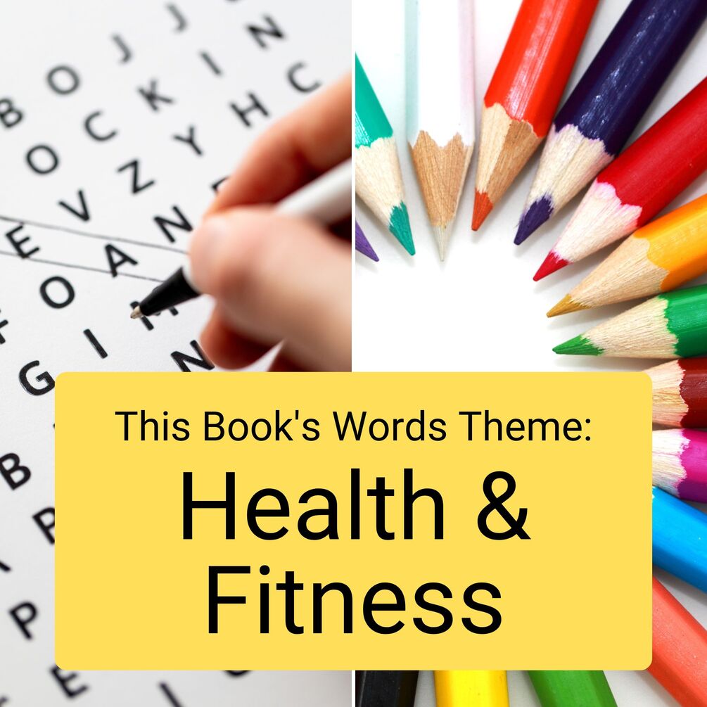 Coloring Word Search Book Vol 3 - Health & Fitness Theme