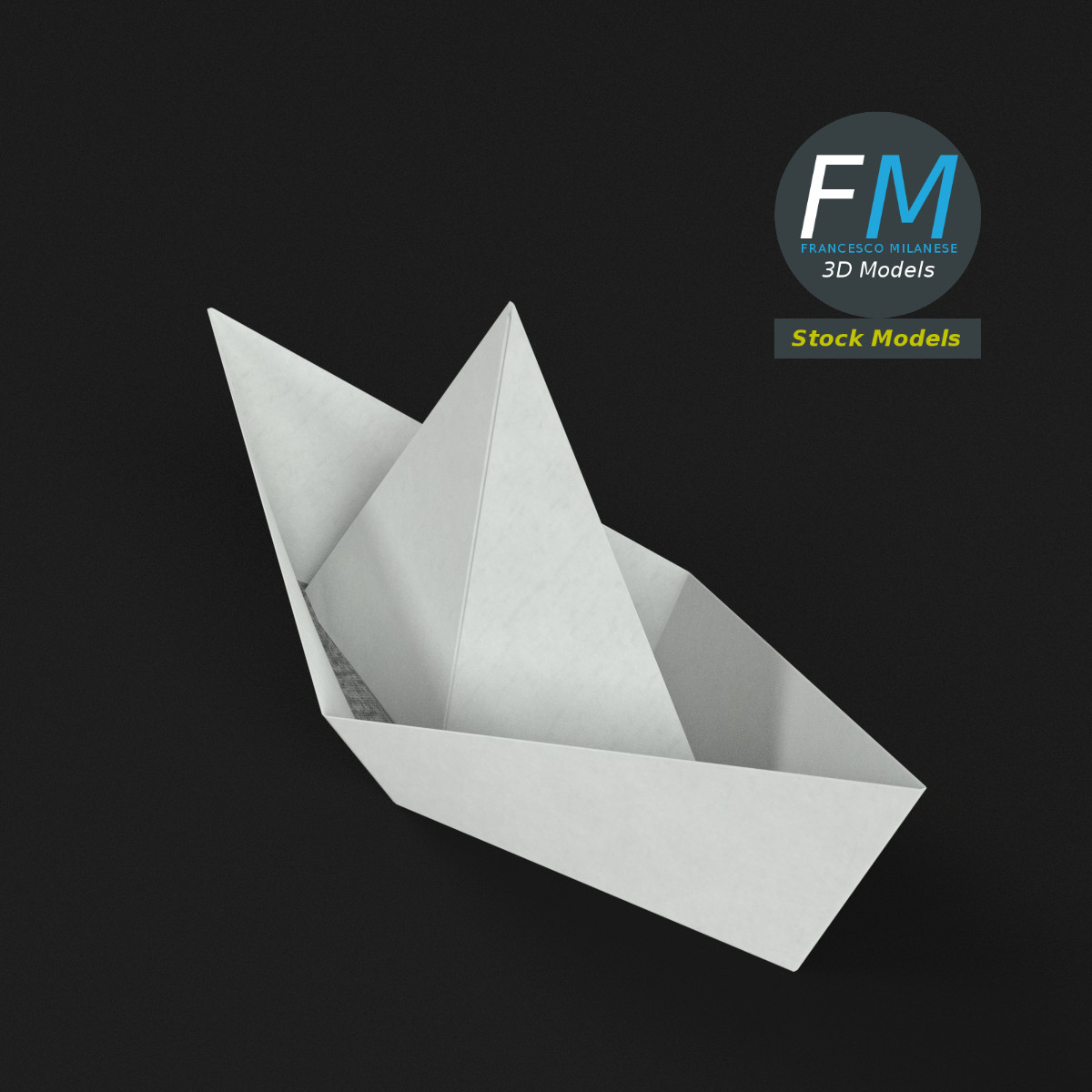 3D MODEL - Paper boat