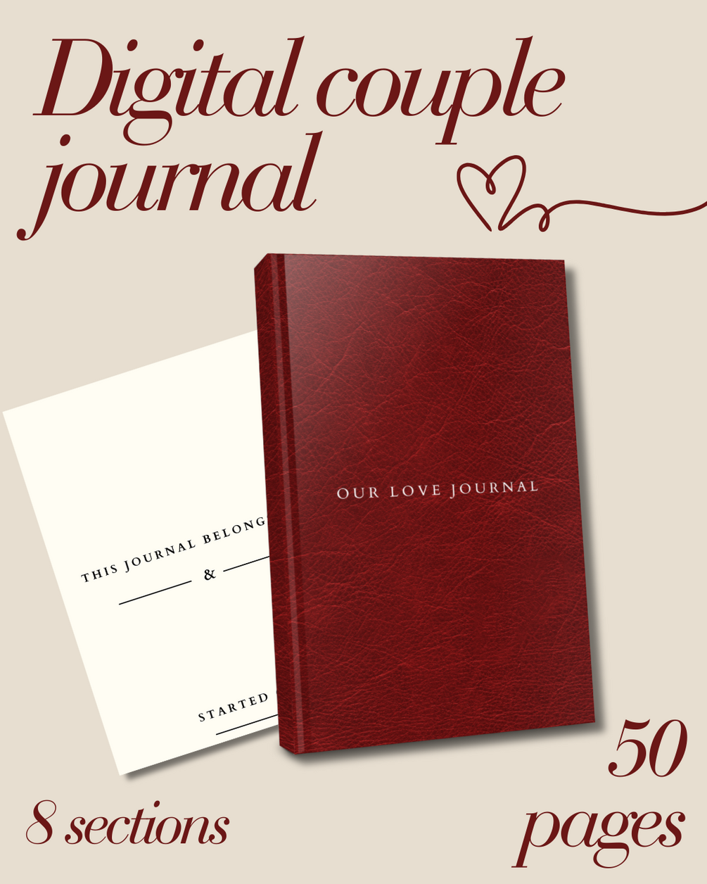 "Our love journal" The best digital couple journal ever!