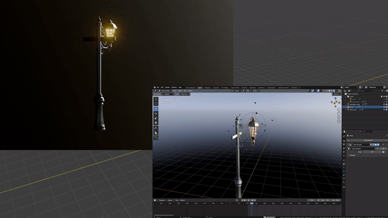 3D Tudor The Birds & the Bees Geometry Node