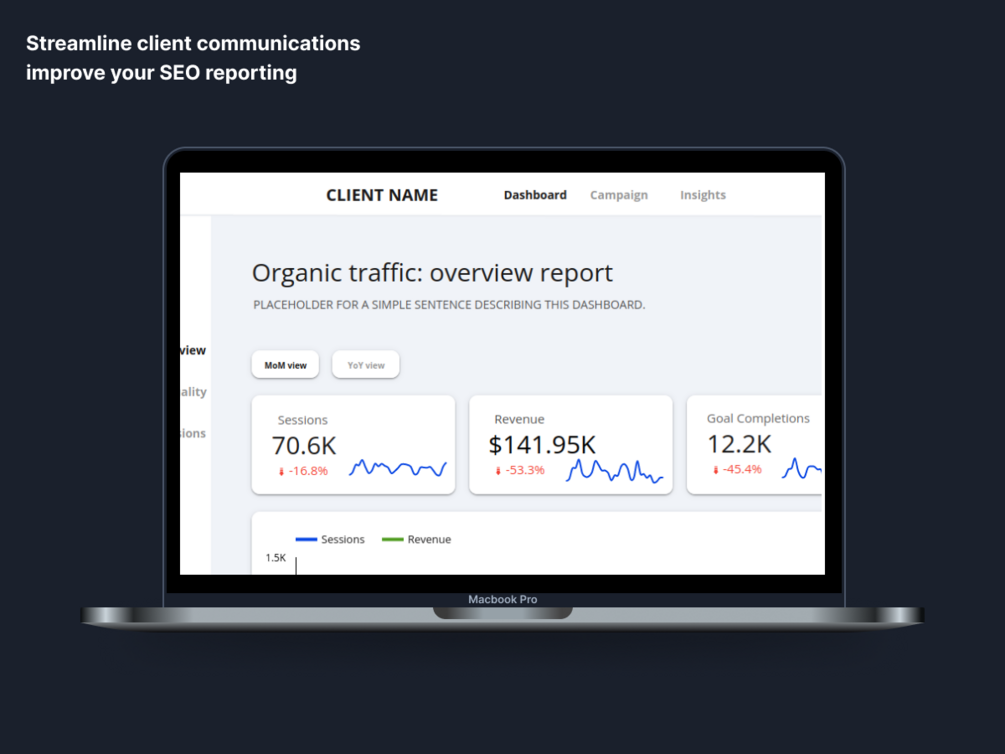SEO Client [Looker] Report Template