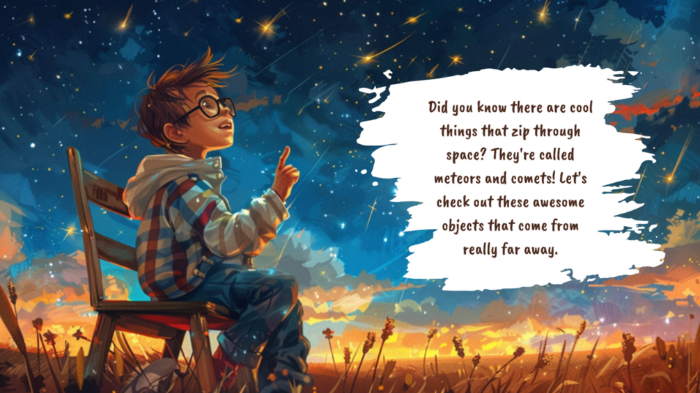 Shooting Stars and Cosmic Visitors Exploring Meteors and Comets!