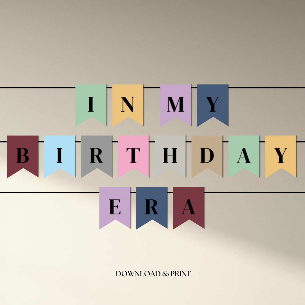 In My Birthday Era Banner, Eras Tour Banner, Taylor Swift Party Banner ...