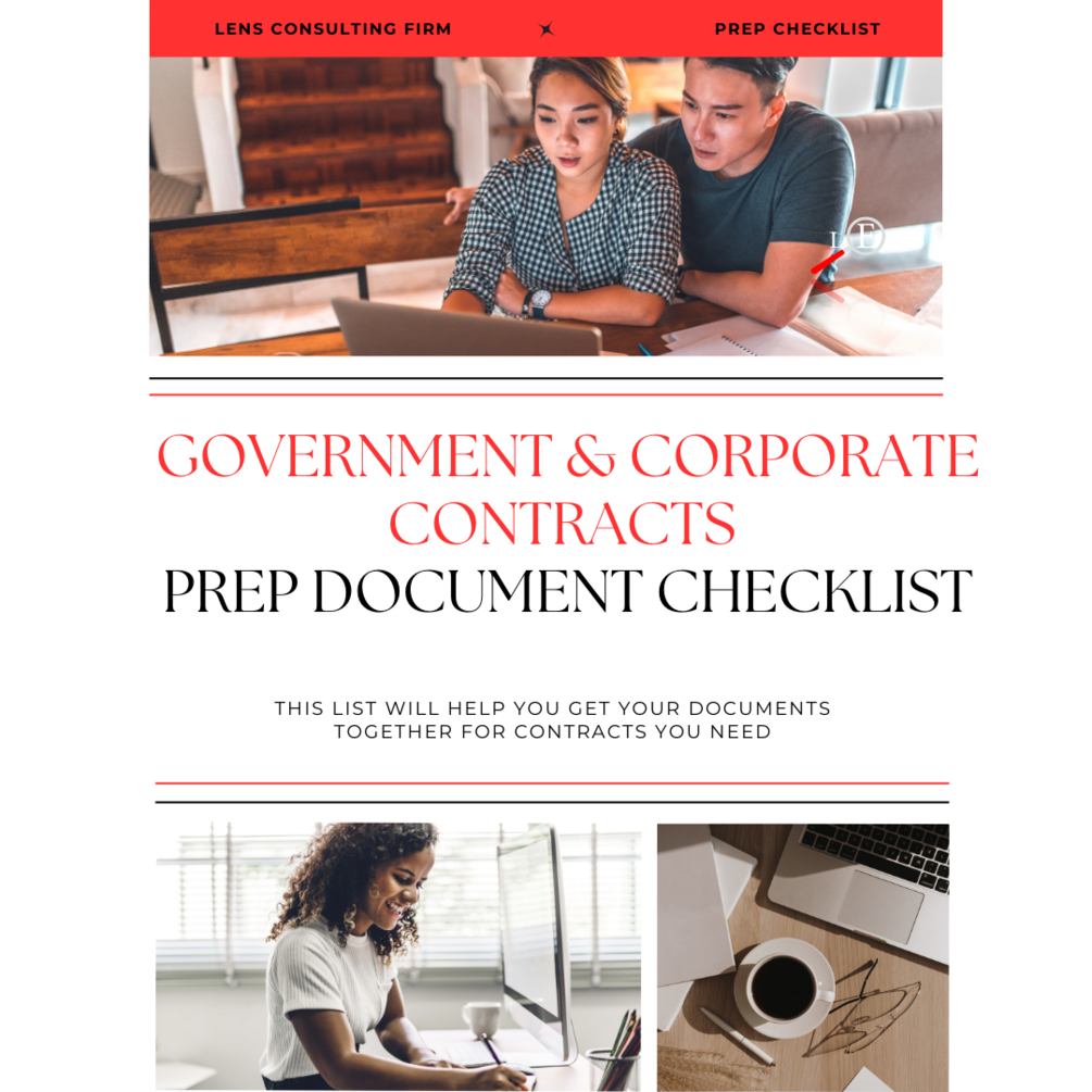 Government & Corporation Contracts Prep List