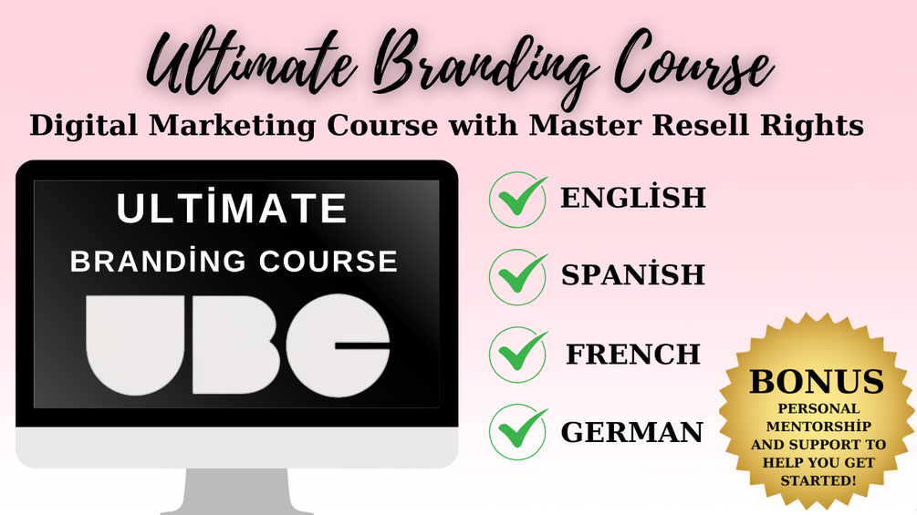 UBC Ultimate Branding Course w/ Master Resell Rights Digital Marketing ...
