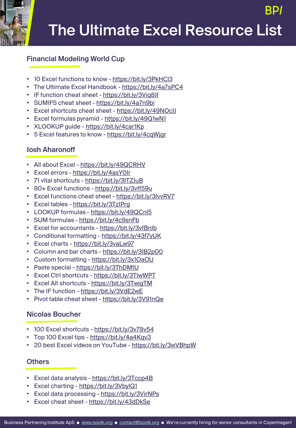 The Ultimate Excel Resource List
