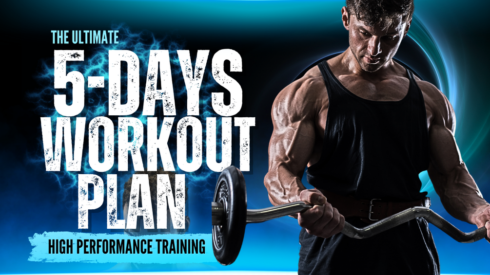 The Ultimate 5-days workout plan. Gain more Muscle Mass