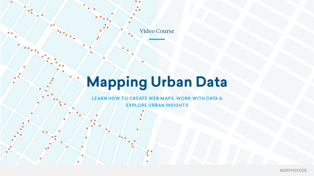 Mapping Urban Data - Test Pre-order