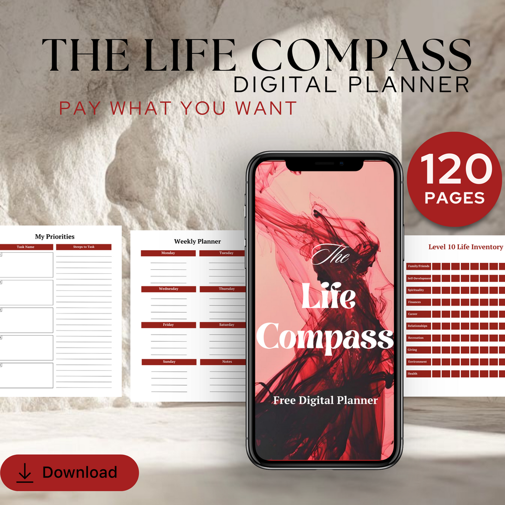 The Life Compass | life planner - Digital Planner