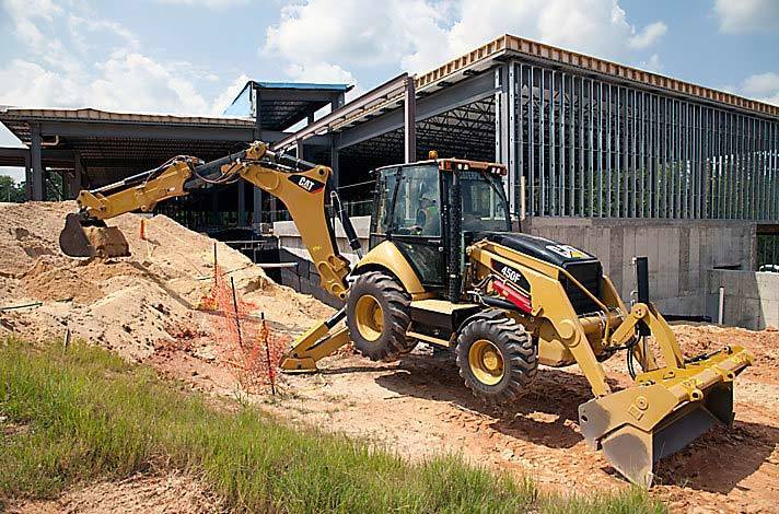 Backhoe Loader Art Poster