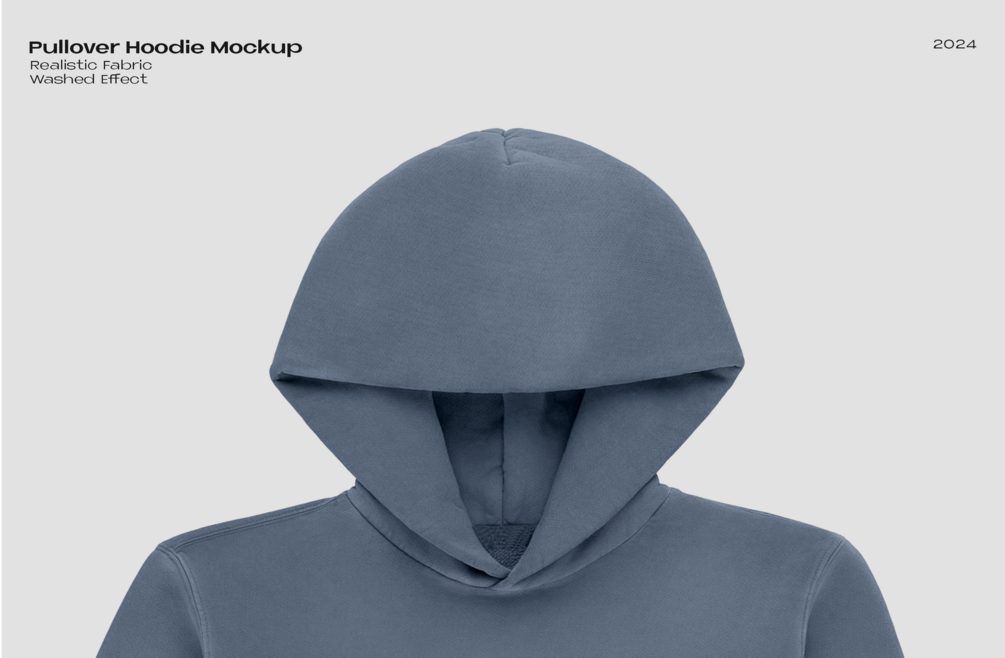 PULLOVER HOODIE POCKETLESS MOCKUP