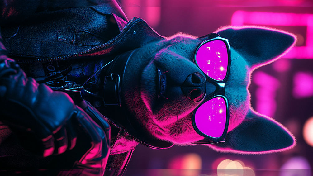 Neon Bodyguard Dog