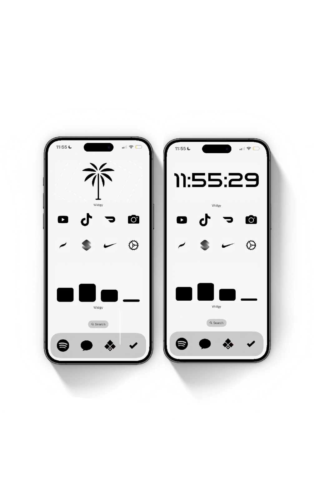 Black and White minimal Widget
