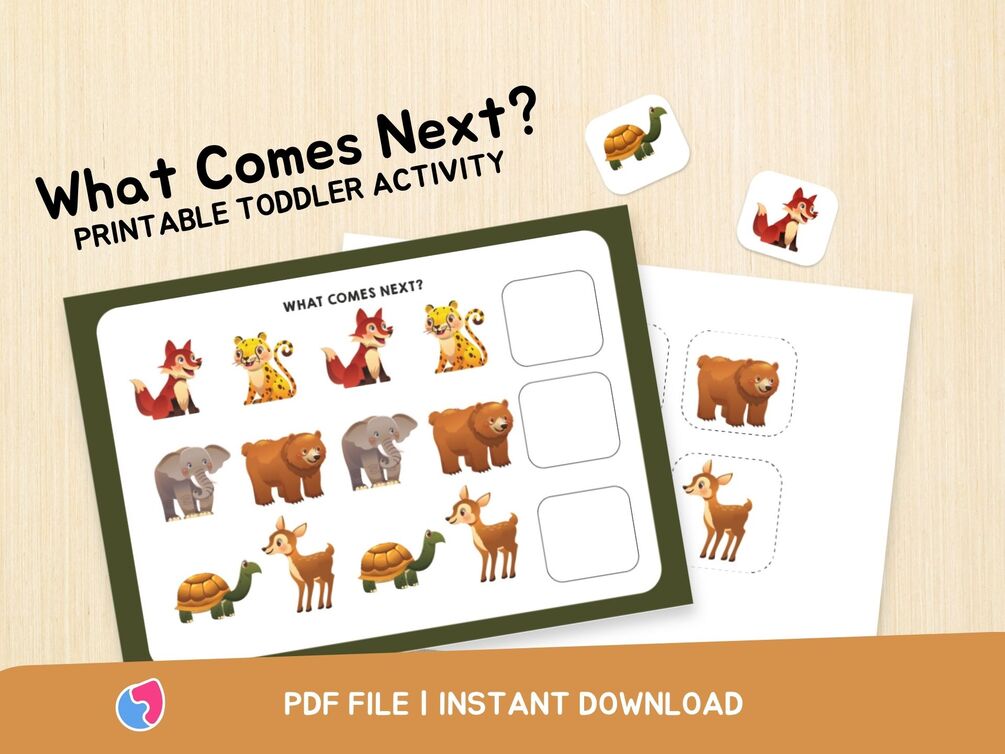 Pattern Worksheets, What Comes Next Game , Educational Preschool ...